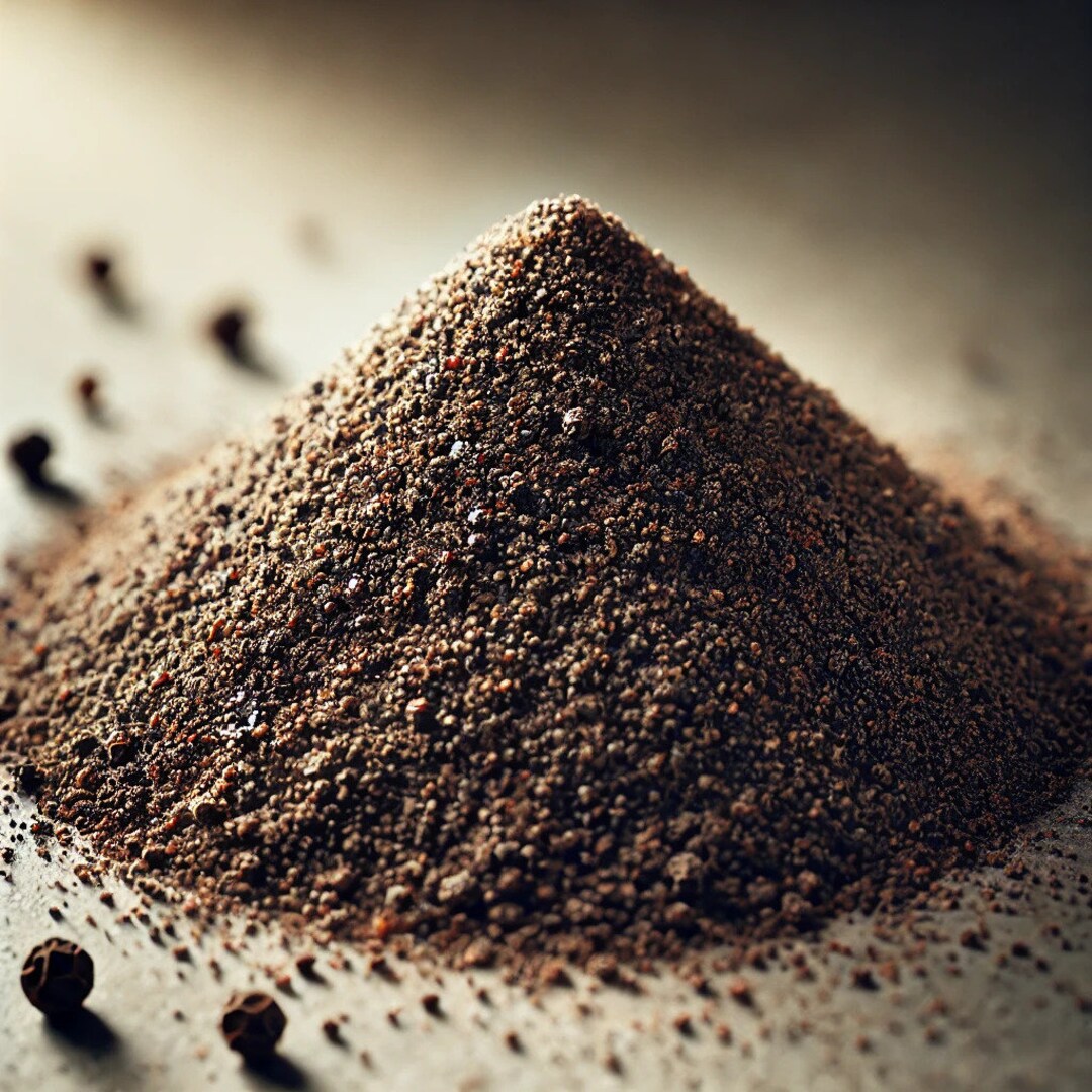 Indian Black Pepper – Fine Grounded Pepper, Authentic Bold Flavor, Rich ...