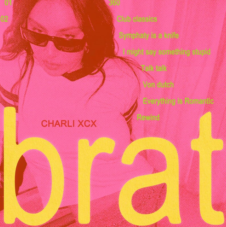 Charli XCX Poster - Digital Download, Music Print, Original Design, Printable Wall Art, Poster ...