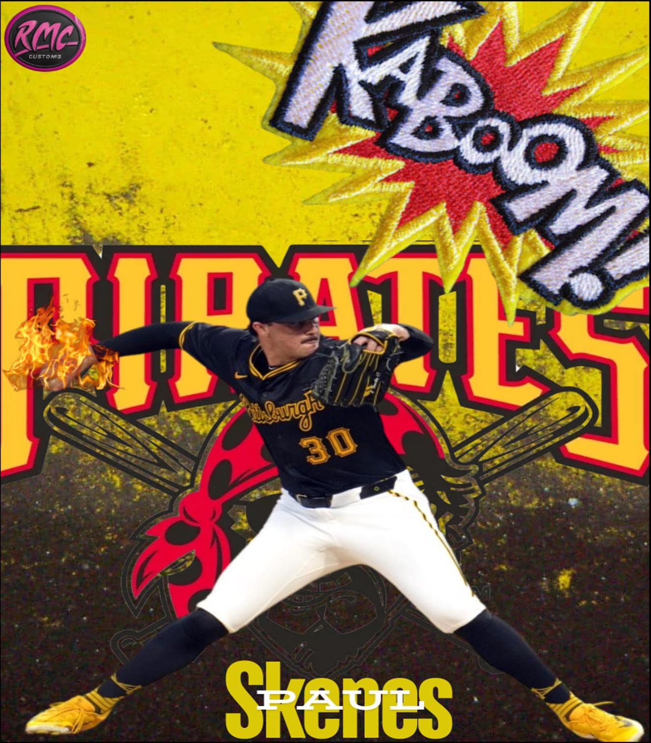 Paul Skenes Custom Kaboom Sports Card - Etsy