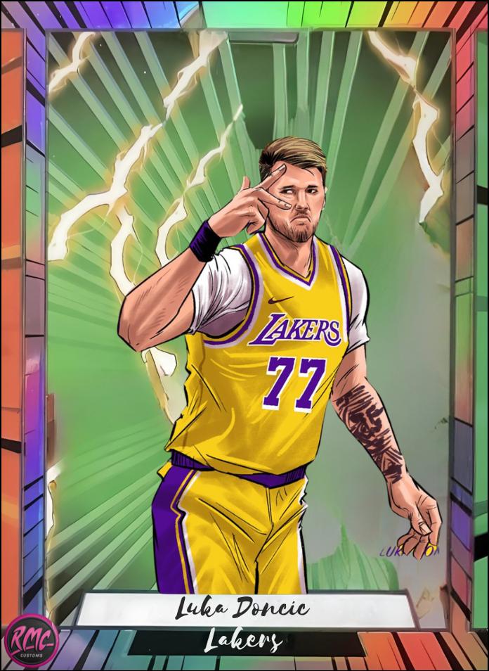 Luka Doncic Lakers Manga Custom Card - Etsy