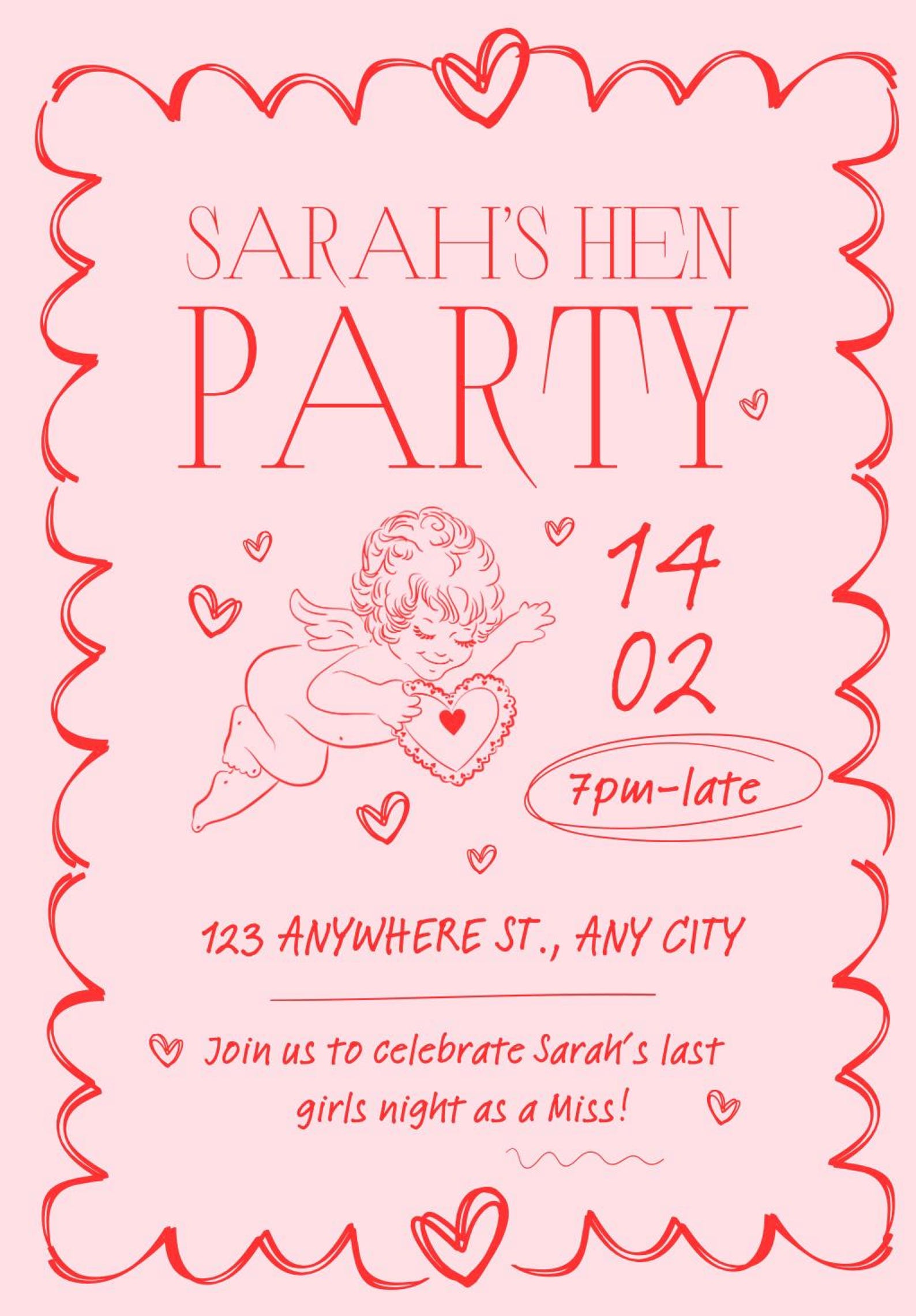 Hen Party Invitation - Etsy