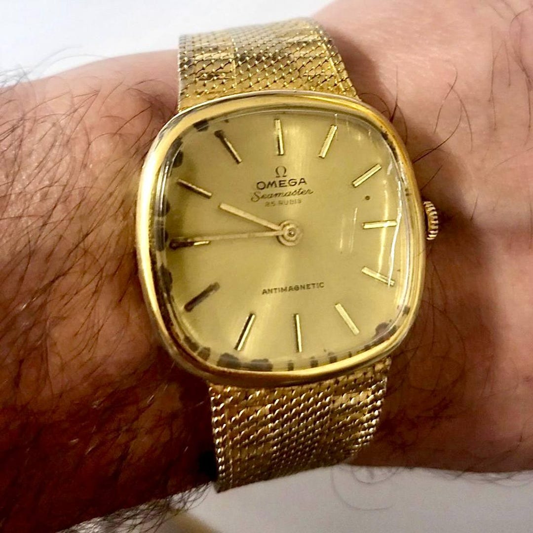 Vintage Omega Seamaster 25 Rubis Watch, Antimagnetic, Gold Bracelet - Etsy