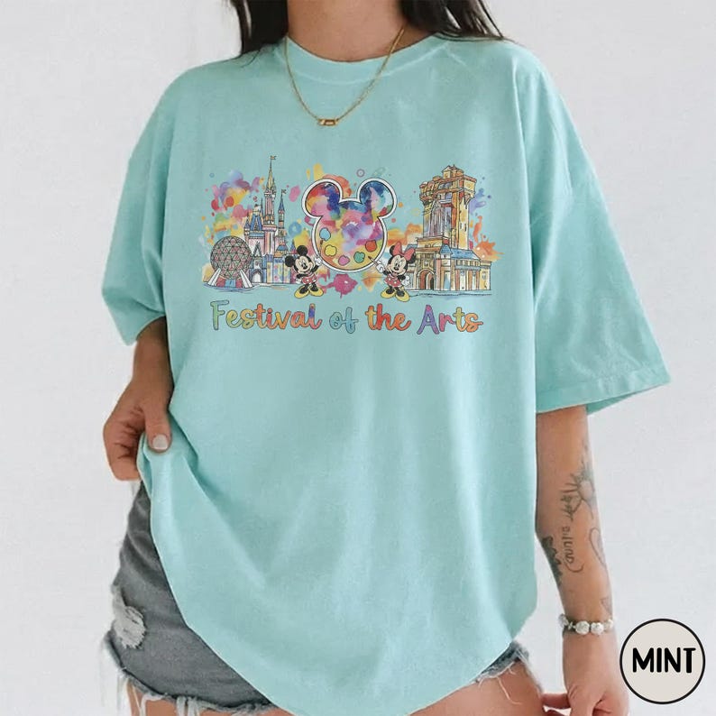 Retro Disney Festival T-shirt, Pastel Mickey and Friends Park Shirt ...