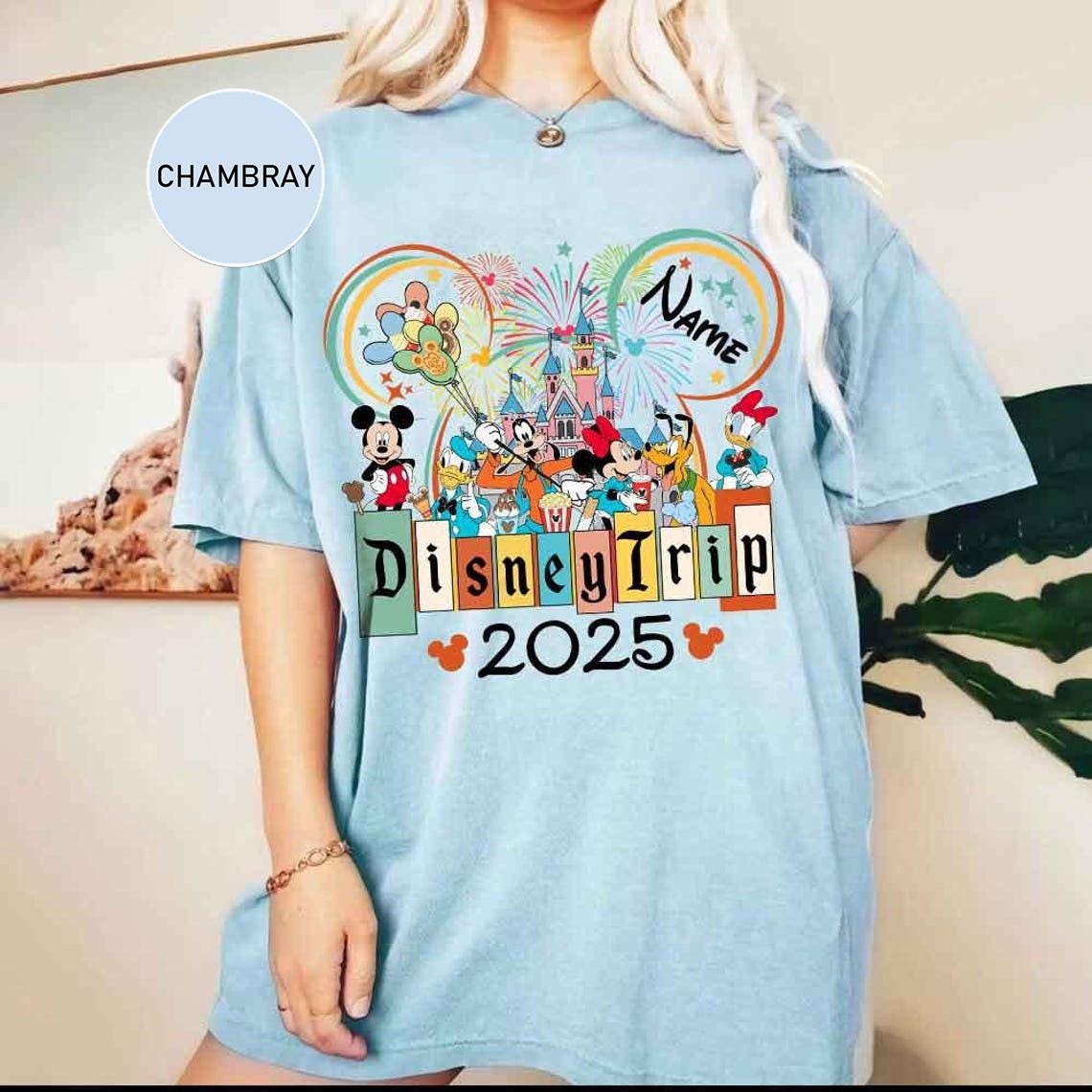 Personalized Mickey and Friends Disney Trip 2025 Shirt, Disney Family ...