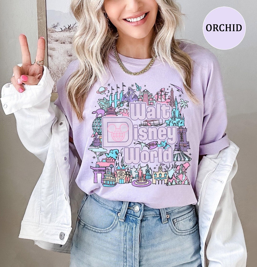 Retro Walt Disney World Comfort Colors Shirt, Disneyworld Family Shirt ...