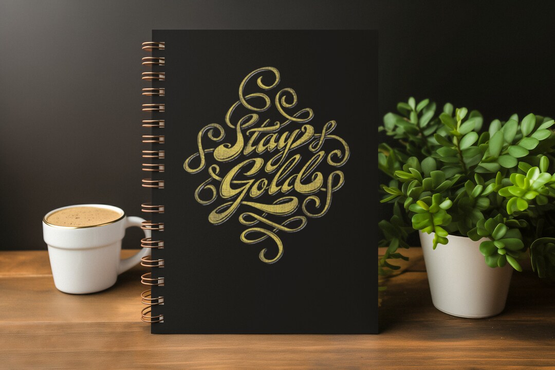 Outsiders Stay Gold Spiral Notebook, Journal, Diary, Writing Notebook ...