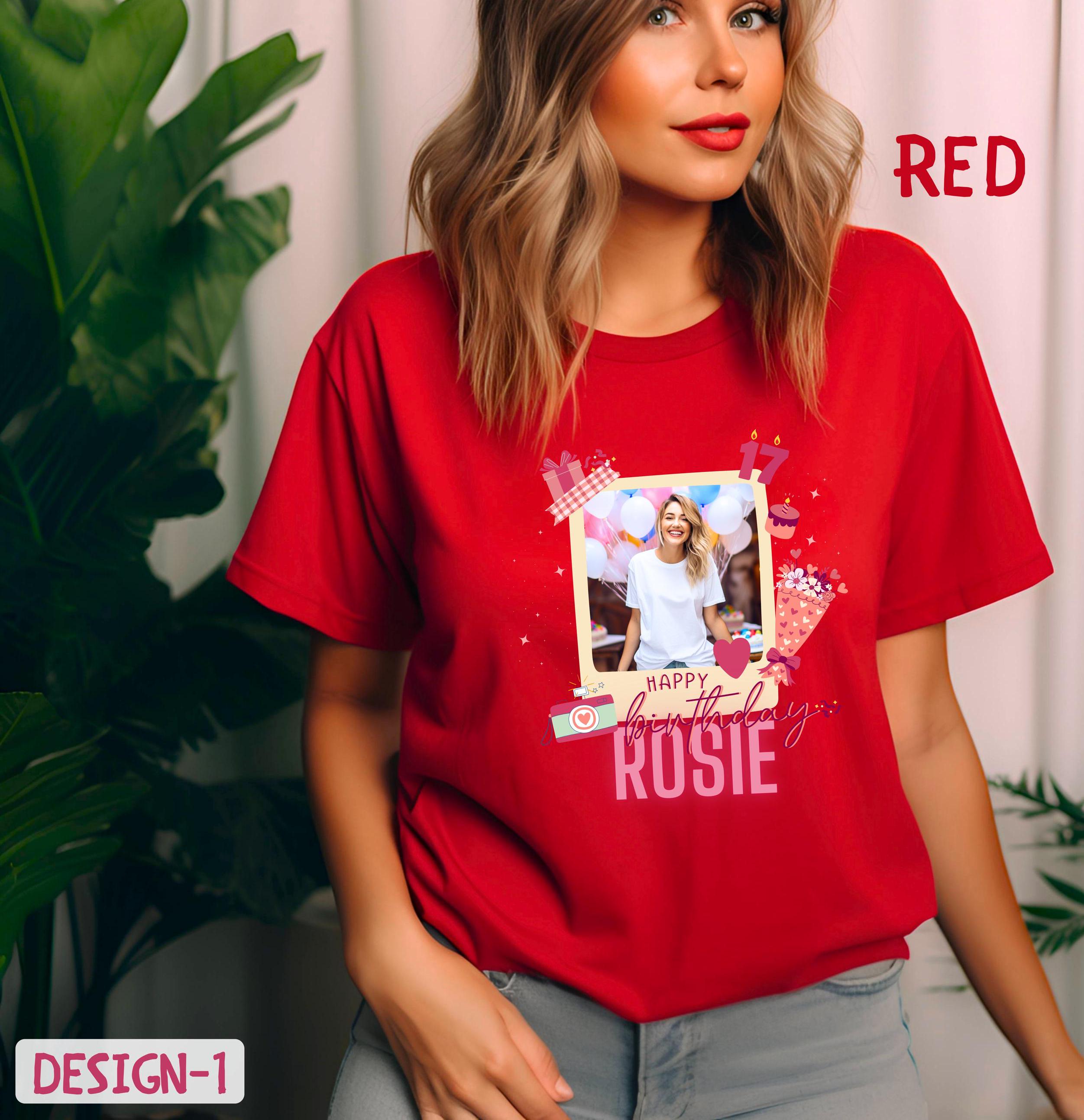 Custom Birthday Shirts With Photo, Birthday Apparels for Kids, Trendy ...