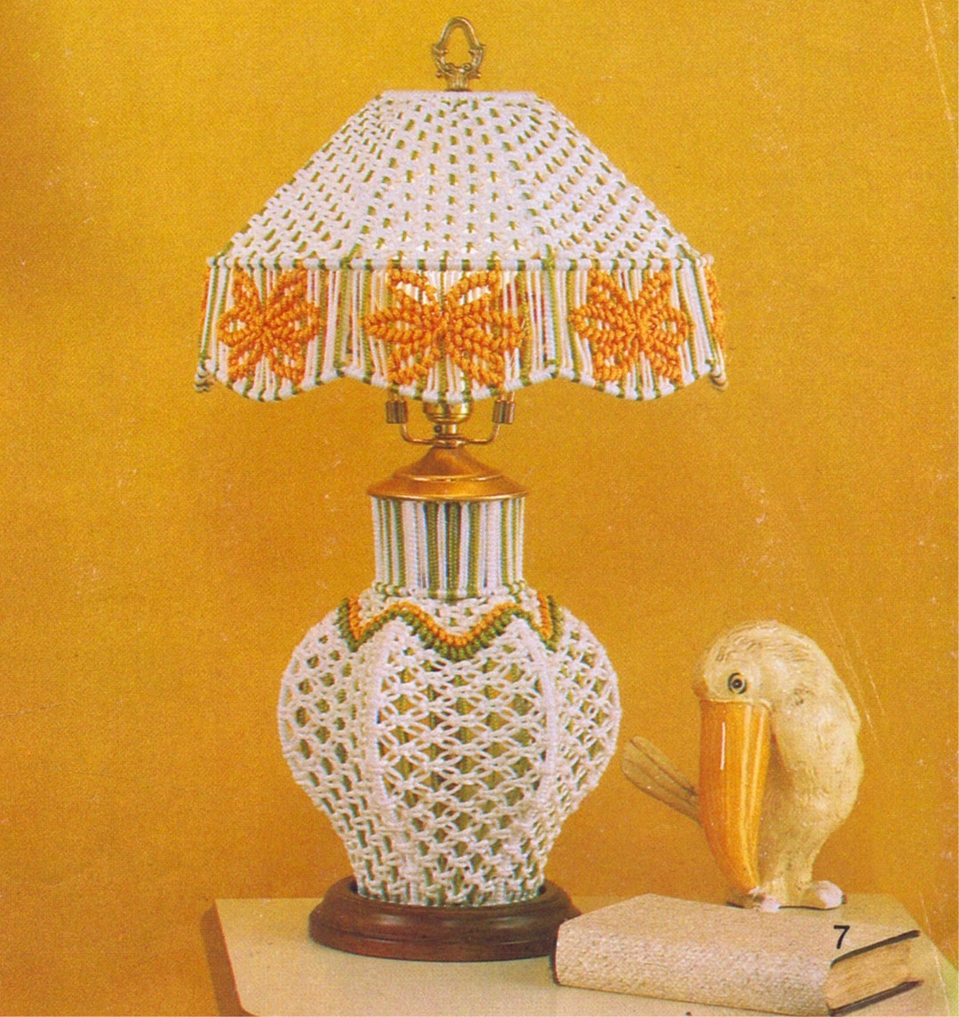 Vintage Macrame Home Decor Patterns: Lamp Shades, Wall Hangings (PDF ...