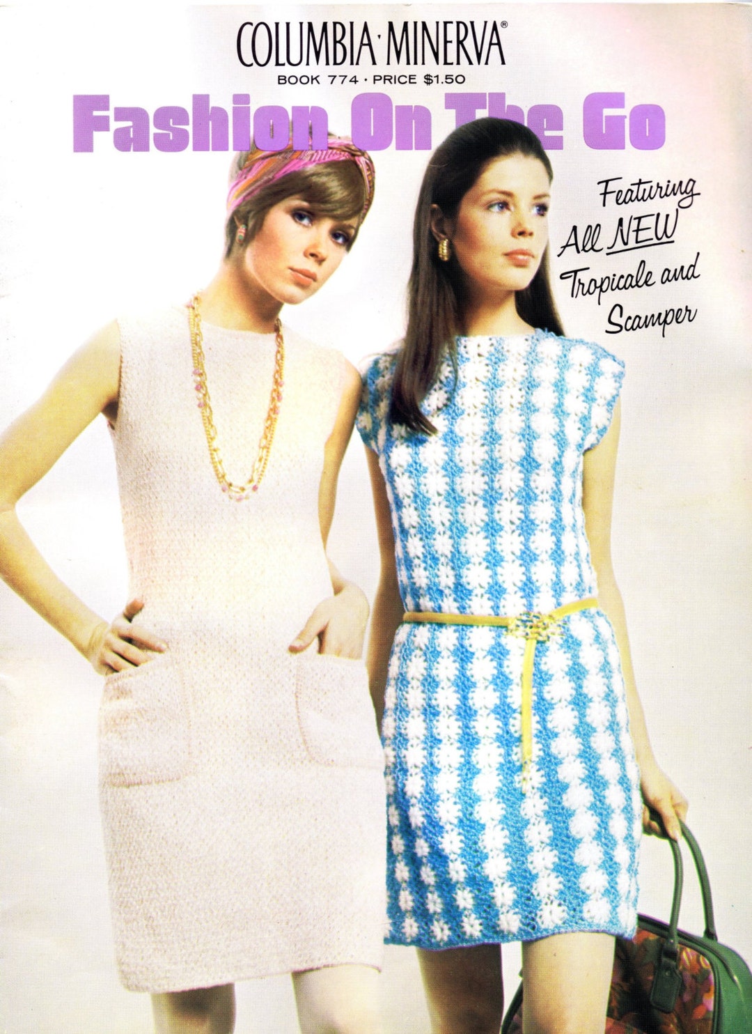1960s Knit Crochet Dress Patterns: Columbia Minerva 774 (e-pattern) - Etsy