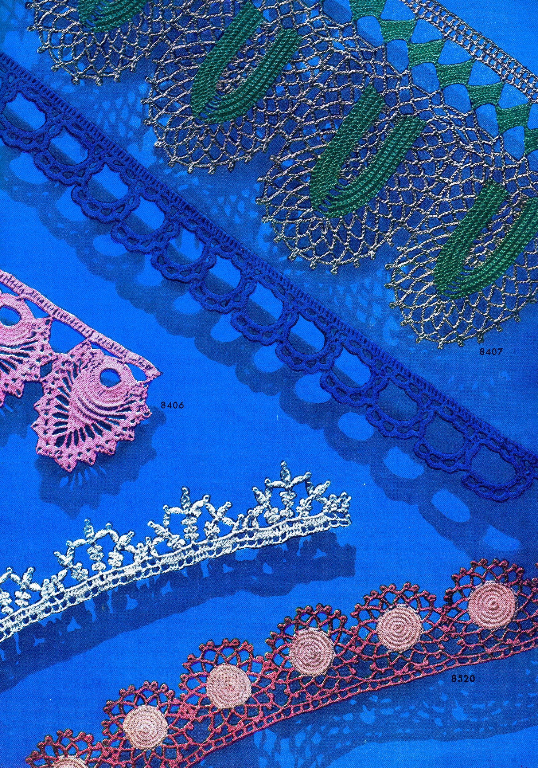 Hairpin Lace Crochet Filet Knitting Edgings Vintage PDF - Etsy