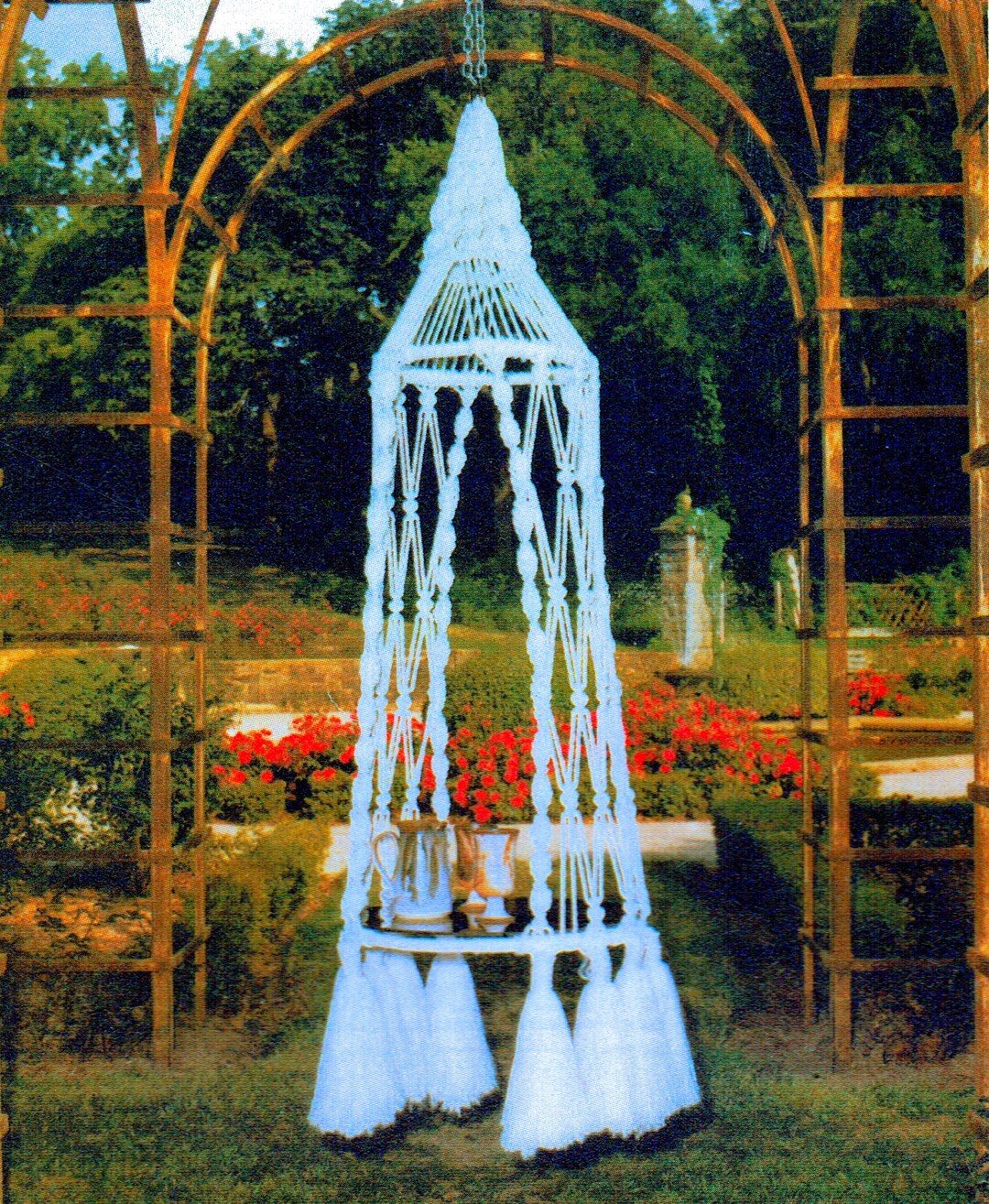 Hanging Table Macrame Knots Pattern Vintage Home Office Decor PDF ...