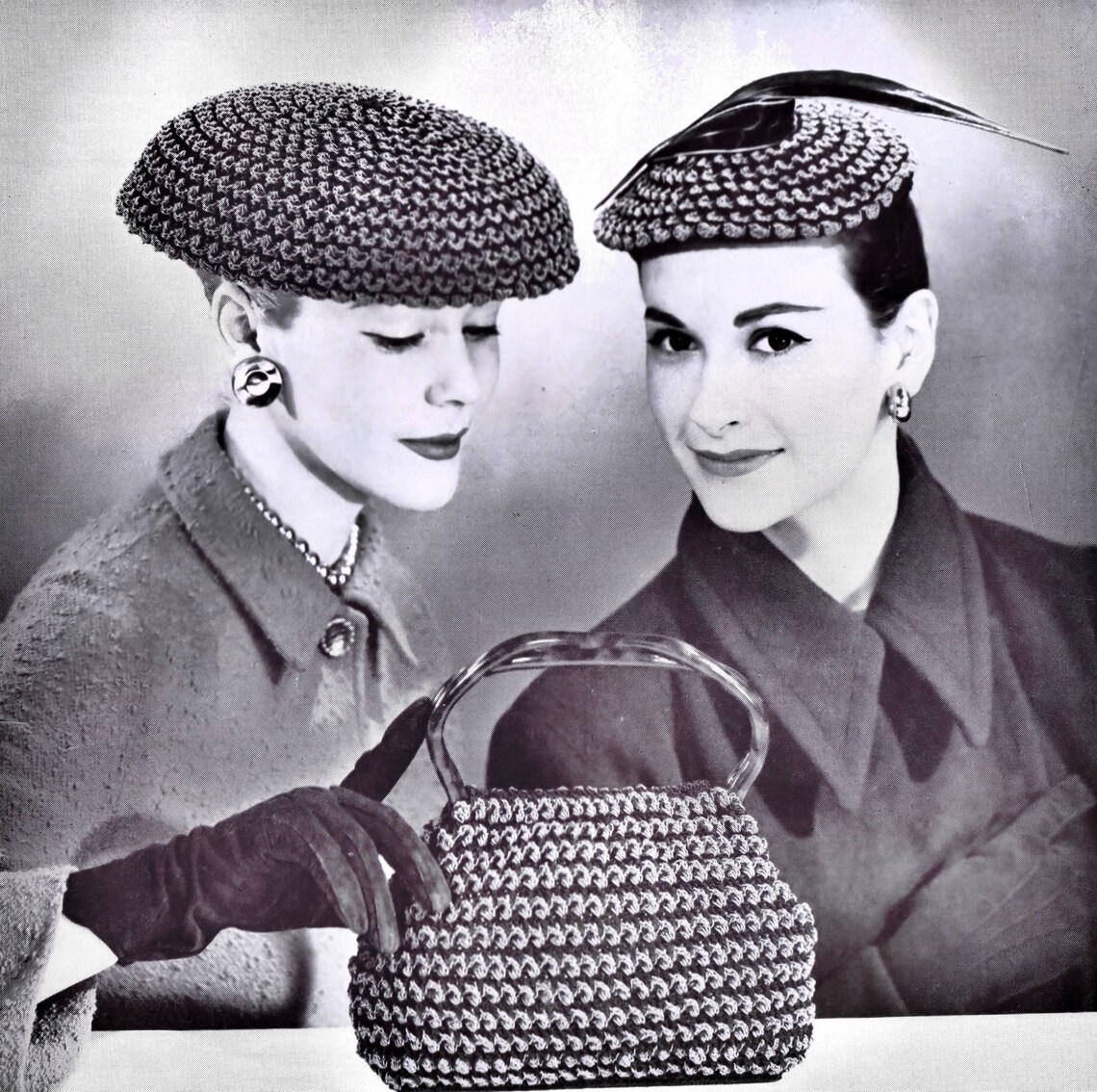 Vintage Crochet Patterns Hat Cloche Pillboxes Bags Purse Totes - Etsy