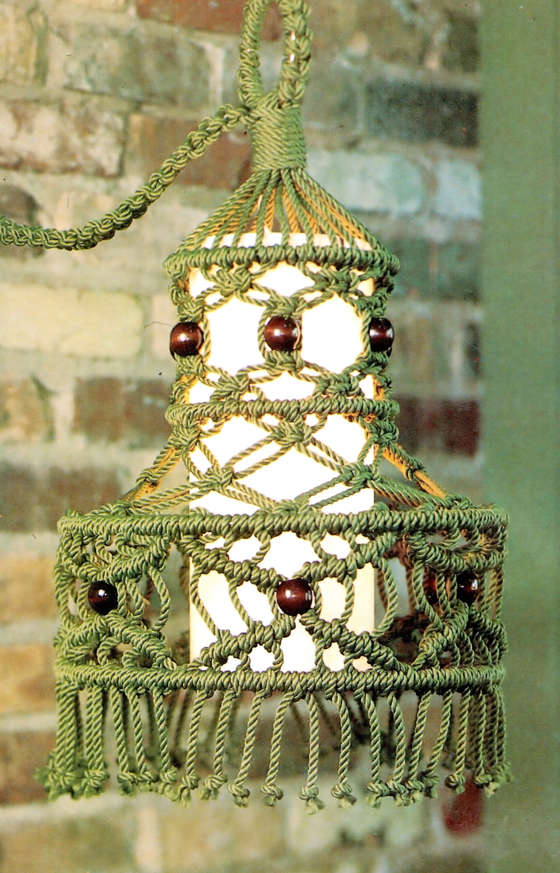 Vintage Macramé Patterns Hanging Tables Planters Shelves - Etsy