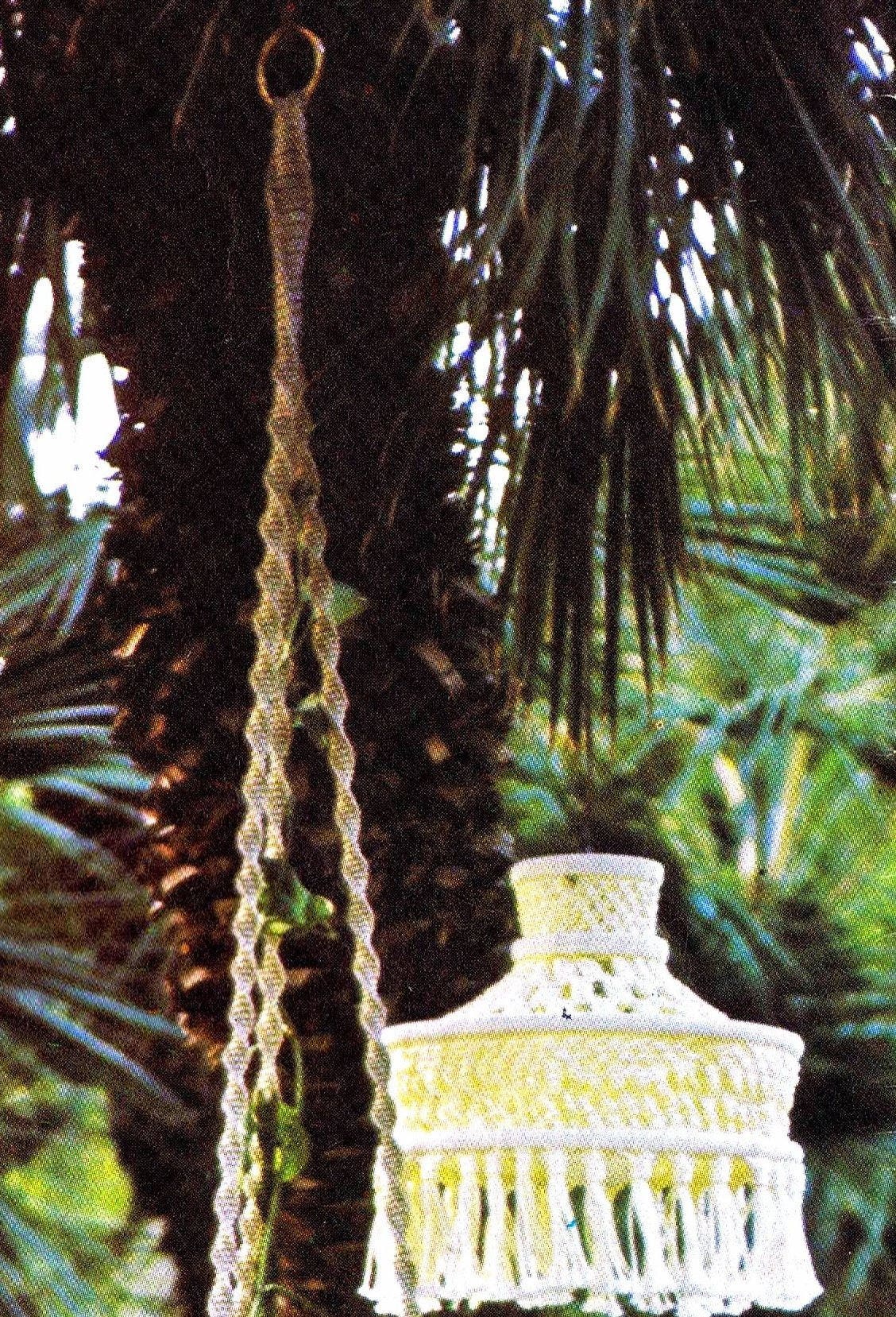 Vintage Macrame Pattern Swag Style Hanging Lamp 1970's - Etsy