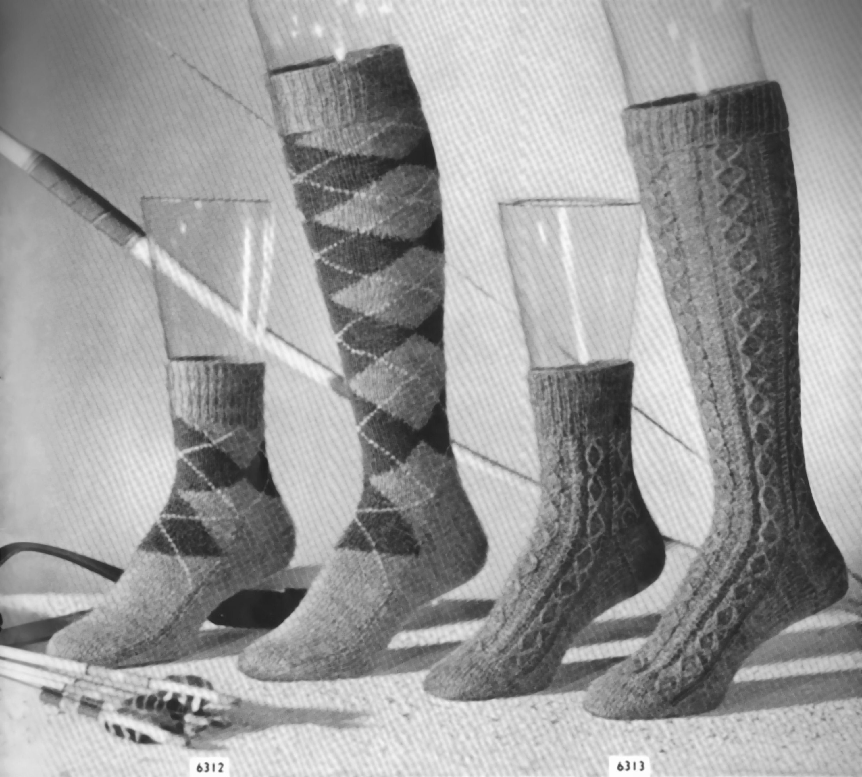 1941 Vintage Stocking Knitting Pattern: Knee Highs & Socks (digital ...