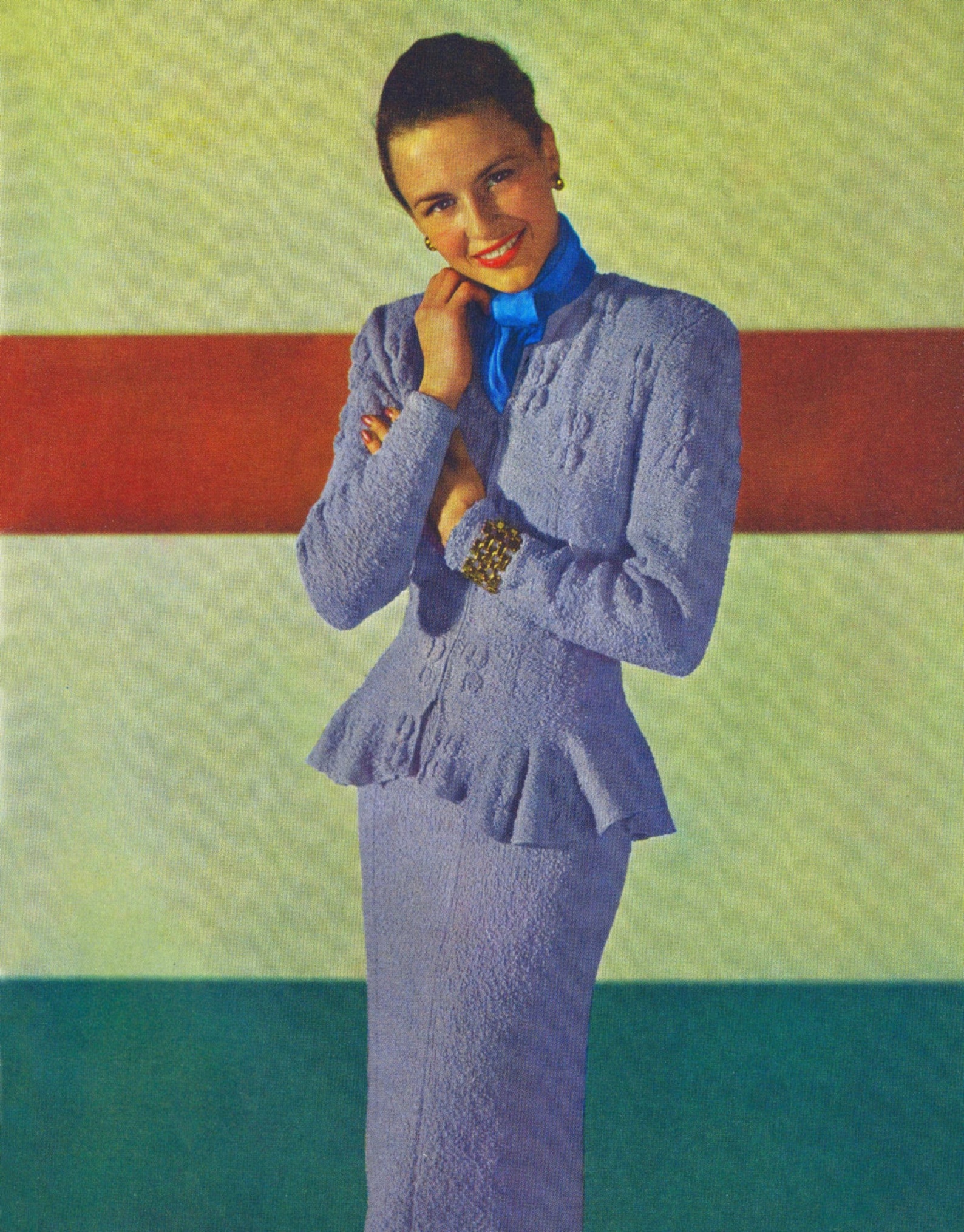 Minerva Fashion Hand Knits Vintage Knitting 40s Fashionable Dresses ...