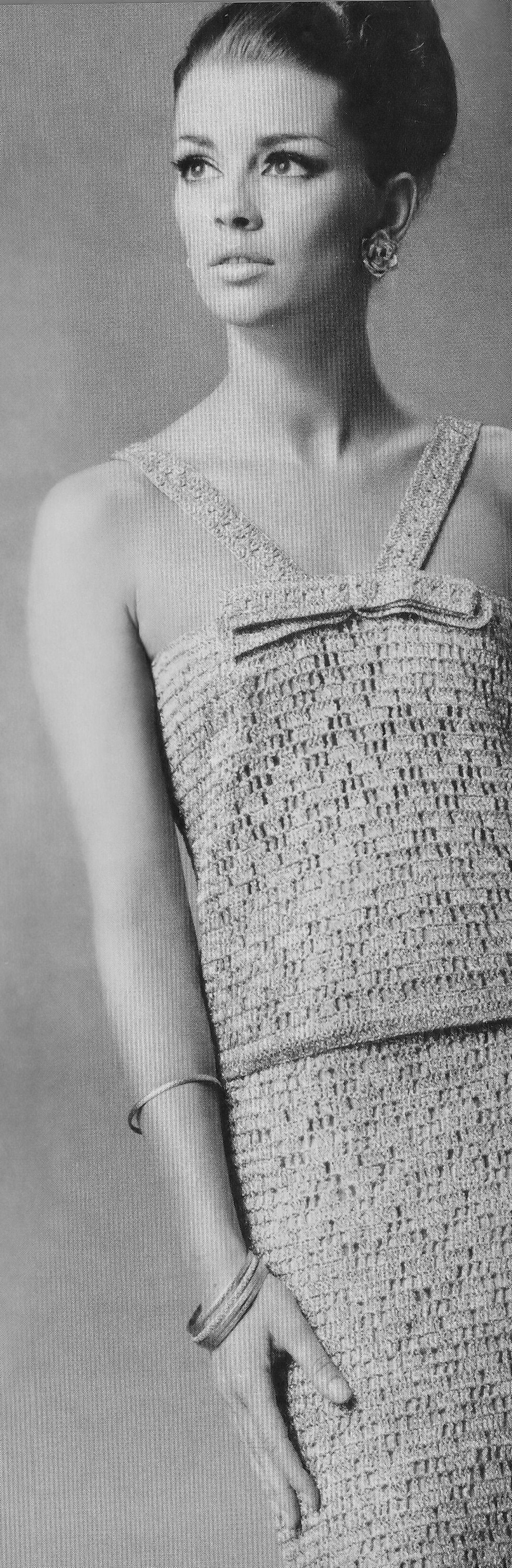 1960s Filet Crochet Evening Dress Pattern: Sheath With Bow (bust 32-36 ...