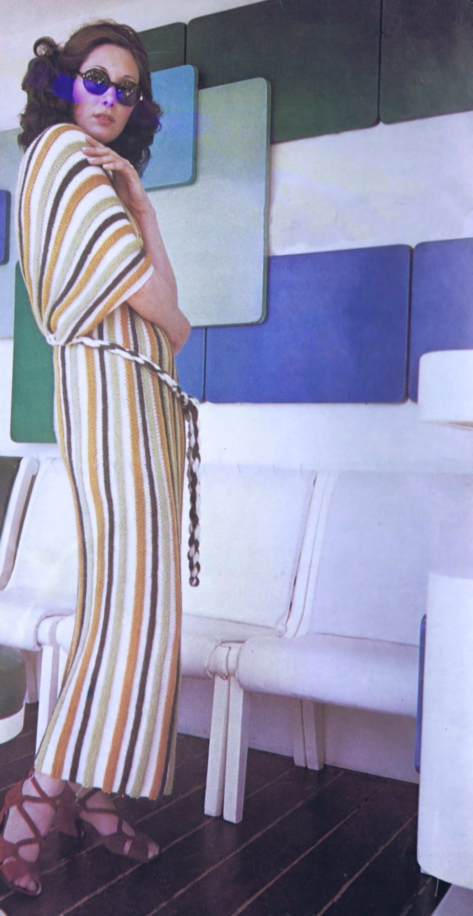 Versailles Kutu Mumu Knitting Pattern | 1970s Vintage Caftan | All ...