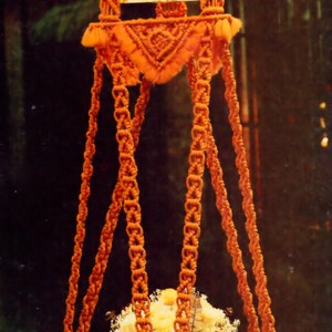 Vintage Macramé Patterns Hanging Tables Planters Shelves - Etsy