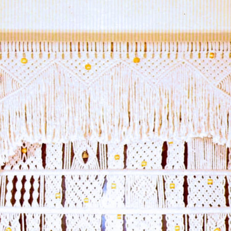 Macrame Valance - Etsy