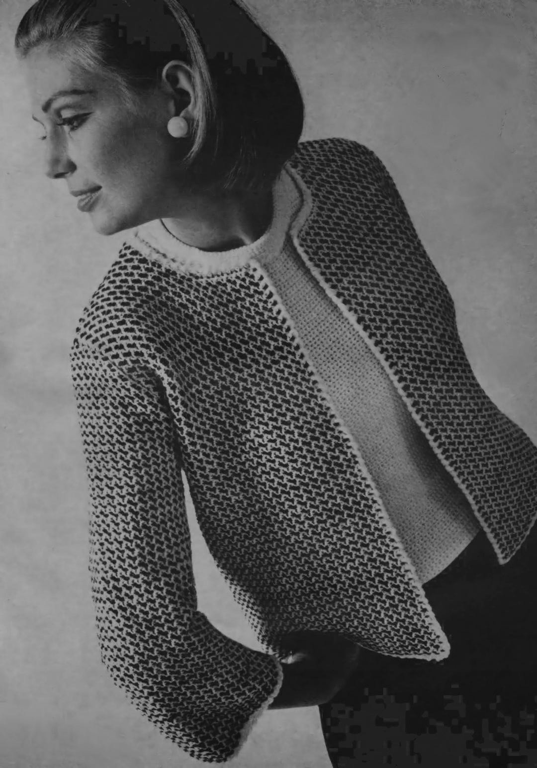 1960s Crochet Suit Pattern: Jacket, Shell & Skirt (Bust 32-36) (PDF ...
