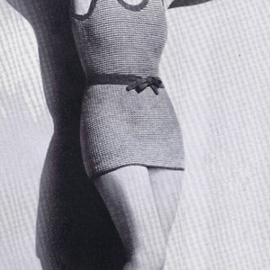 Vintage 30s Knitting Patterns Beachwear Bathing Swimming Suits Two ...