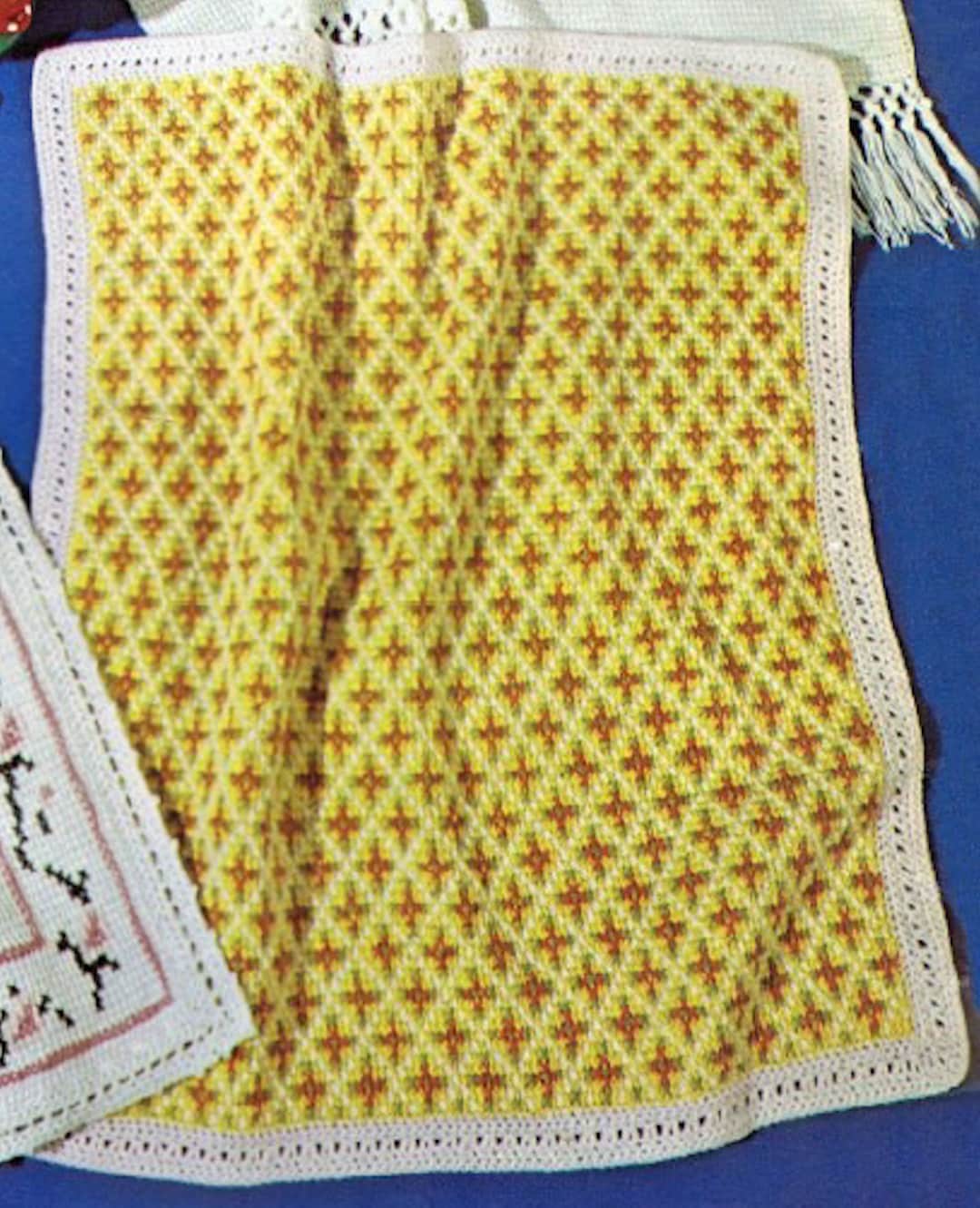 Vintage Crochet Afghan Patterns | Tunisian Stitch & Carriage Covers ...