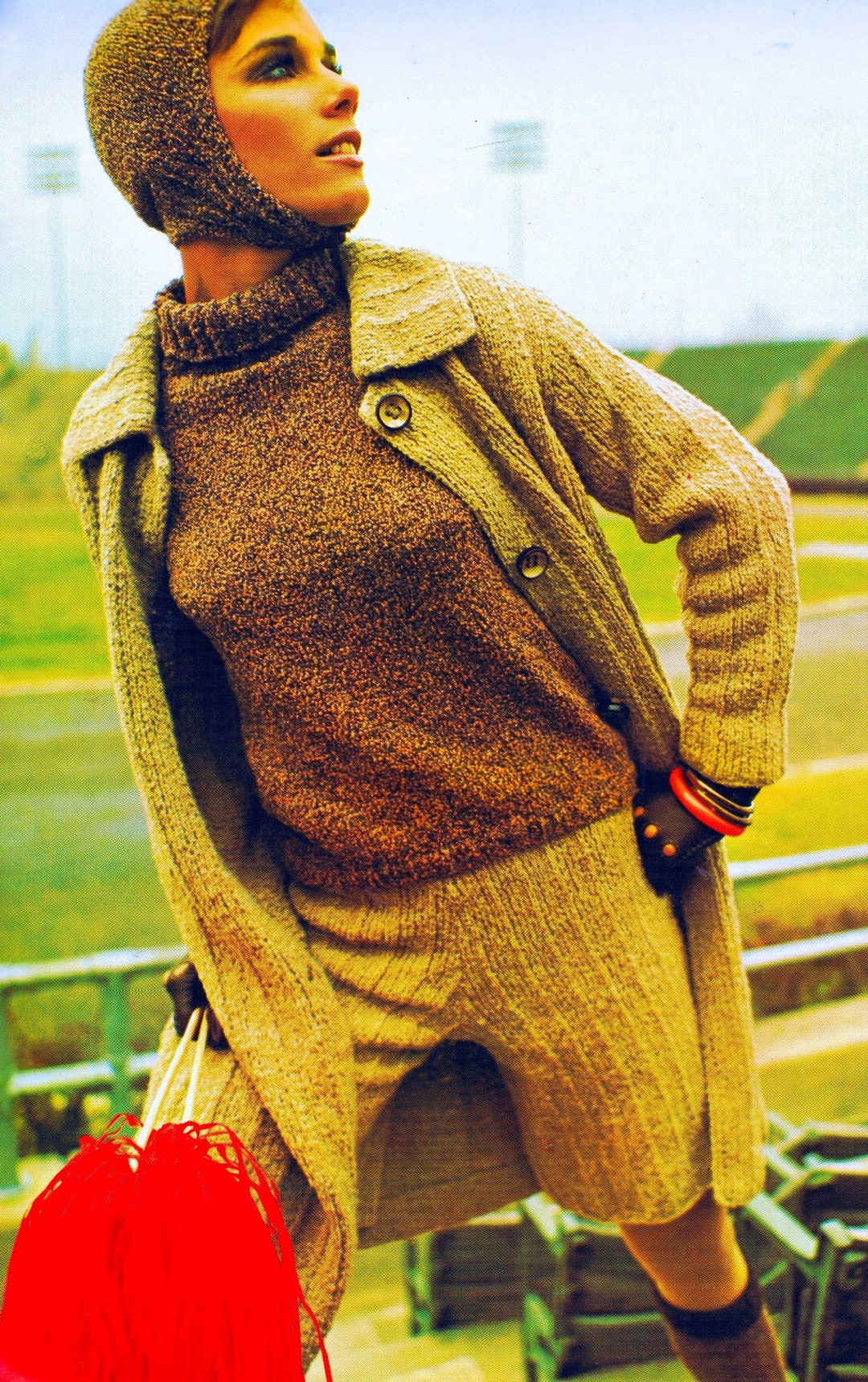 1960s Bermuda Shorts Knitting Pattern: Jacket, Pullover & Helmet (PDF ...