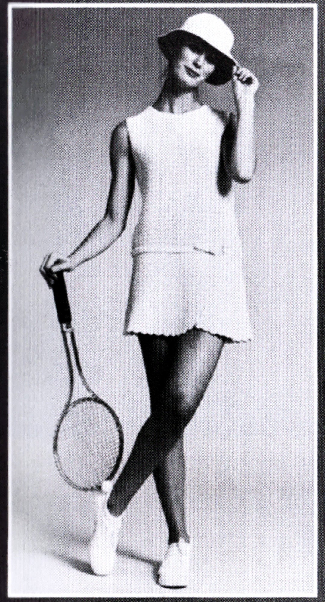 Crochet Tennis Dress Pattern Vintage Size 10-16 Bust Range 34-40 Inches ...