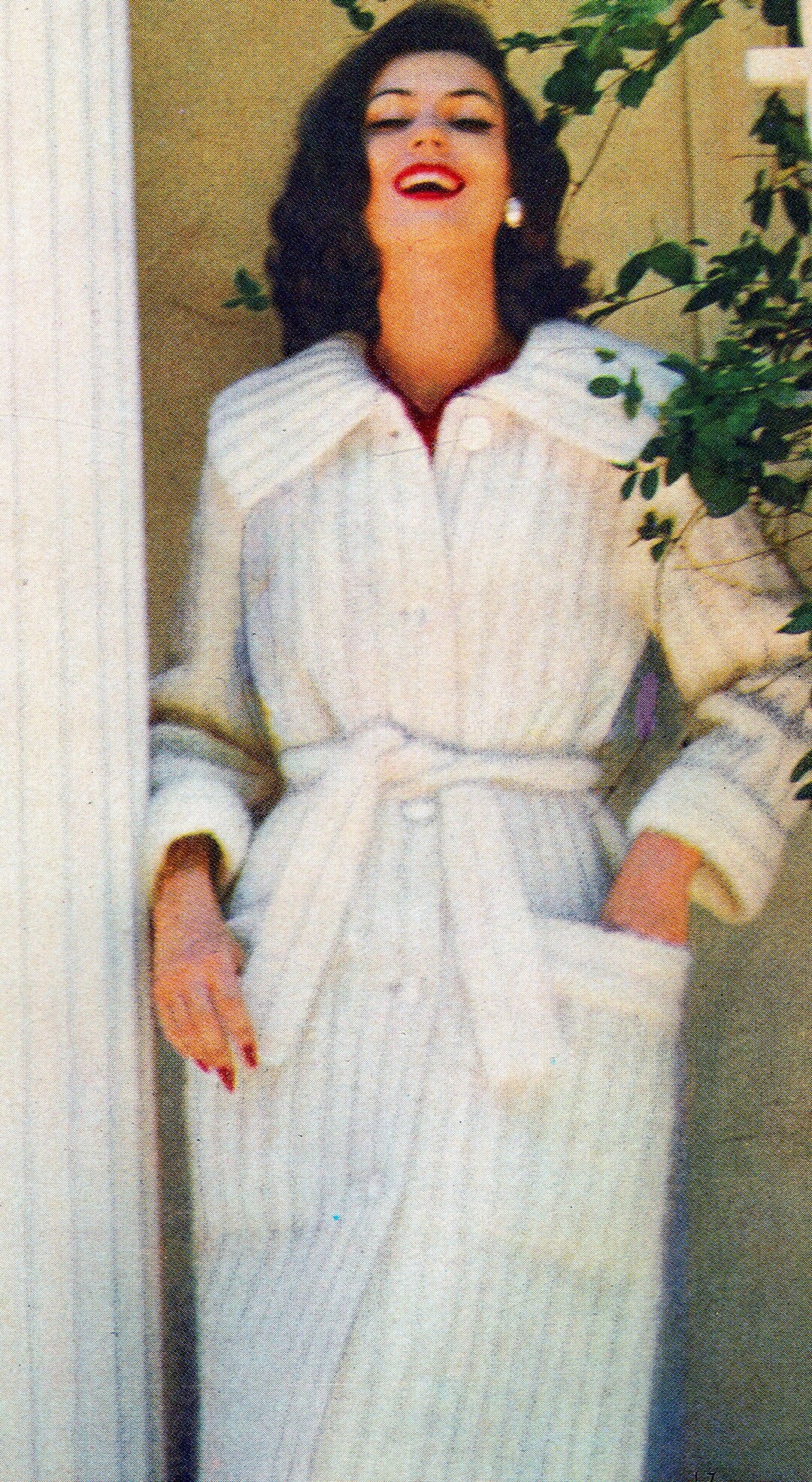 Mohair Ribbed Coat Knitting Pattern Features Set-away Collar - Etsy