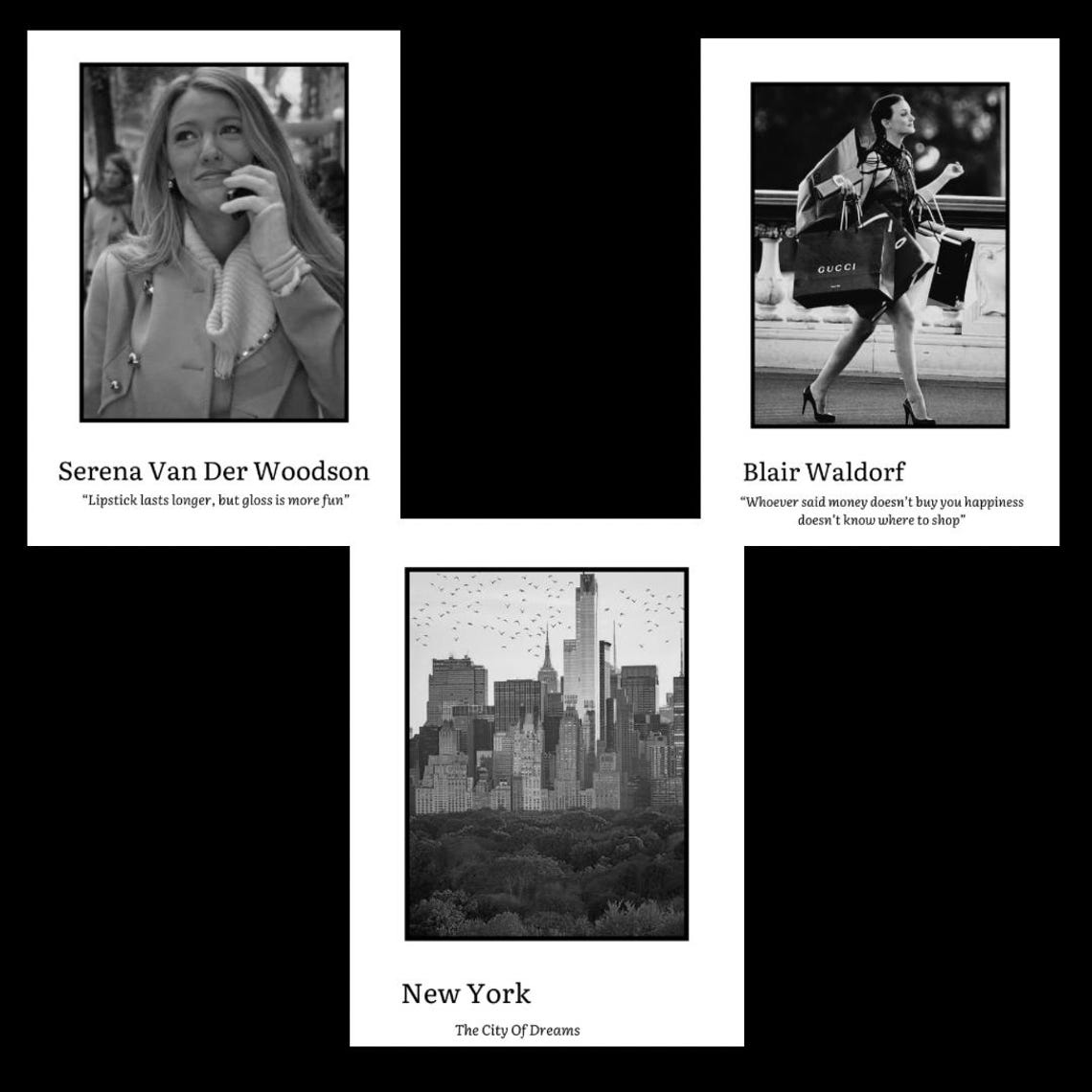 3 GOSSIP GIRL / New York Printable Posters - Trendy Gossip Girl Quotes ...