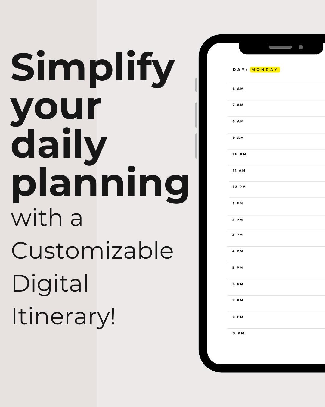 Customizable Itinerary Template Digital Trip Planner Editable PDF ...