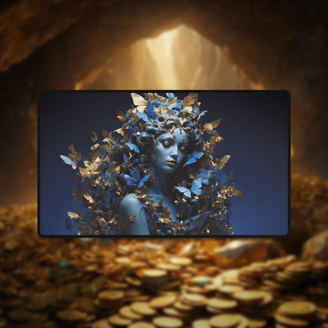 Butterfly Queen Playmat MTG Mat Butterflies Desk Mat Queen Mat Pokemon ...