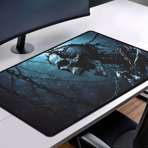 Abyssal Silence Playmat: Skeleton Chains TCG Desk Mat - Etsy