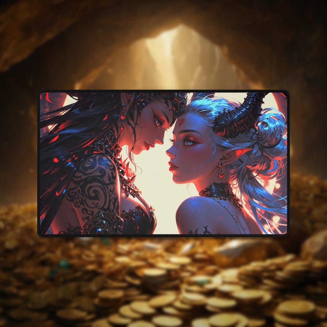 Devils Playmat MTG Mat Love Desk Mat Demon Mat Pokemon Mousepad Yugioh ...