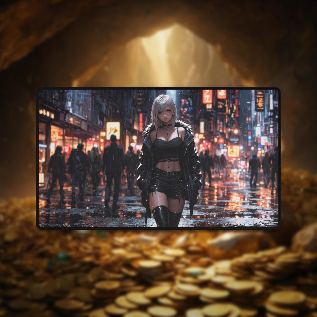 Cyberpunk Playmat: Rainy City TCG Desk Mat - Etsy UK