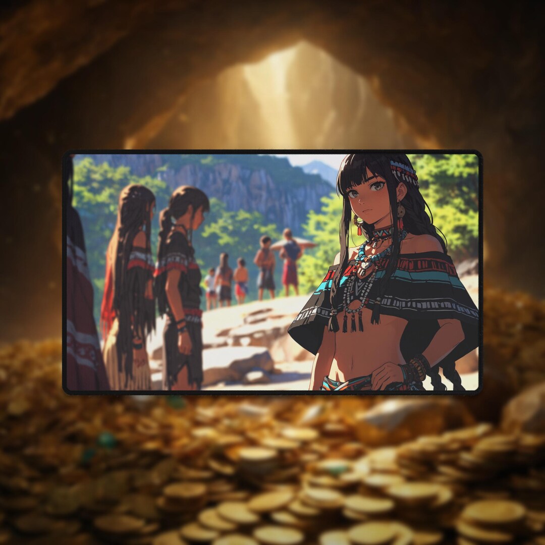 Machu Picchu TCG Playmat: Peruvian Woman Art Desk Mat - Etsy