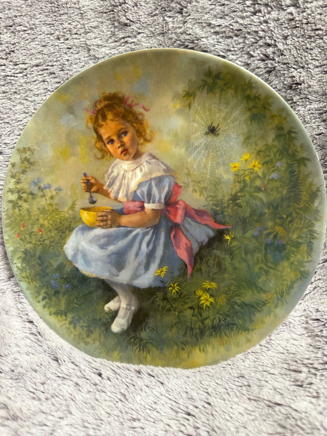 Reco Vintage Plate little Miss Muffet From the Mother Goose S0eries - Etsy