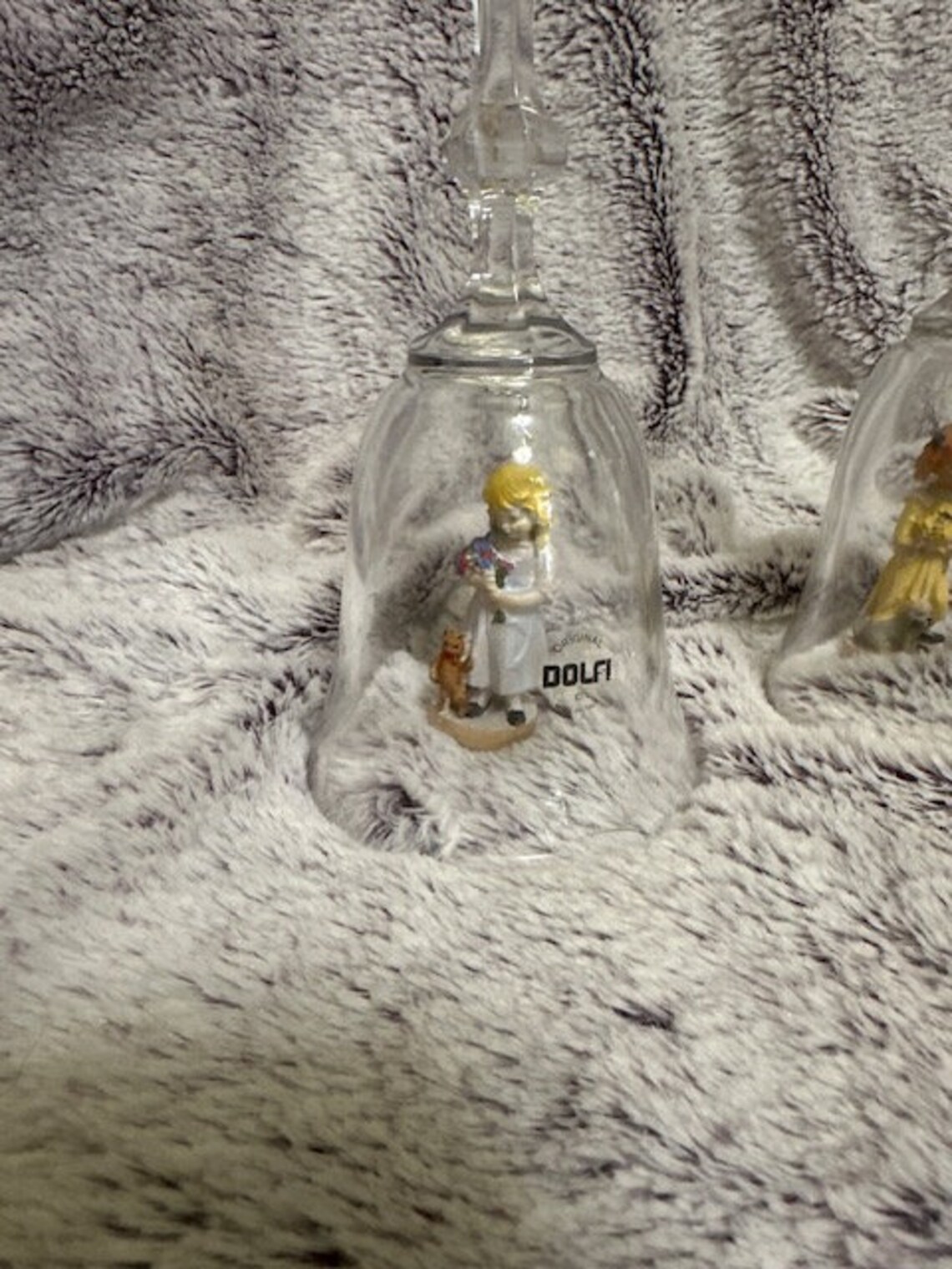 Pair of Dolfi Crystal Bells With Hand Carved Clappers - Etsy