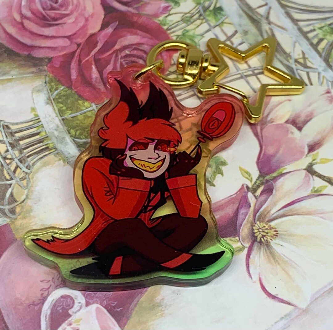Alastor Hazbin Hotel 2 Inch Acrylic Keychain - Etsy