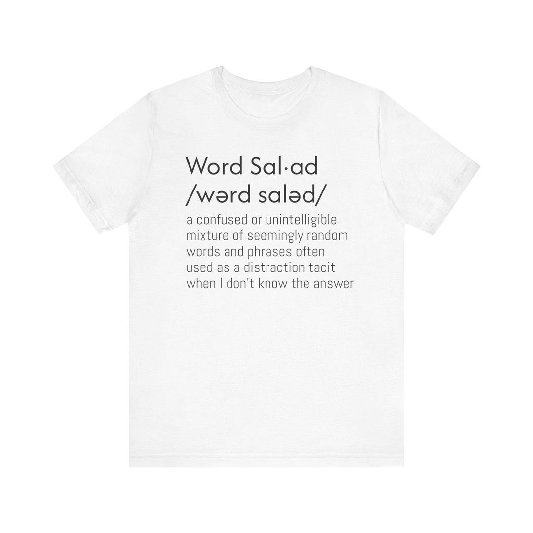 Word Salad Definition T-shirt - Etsy