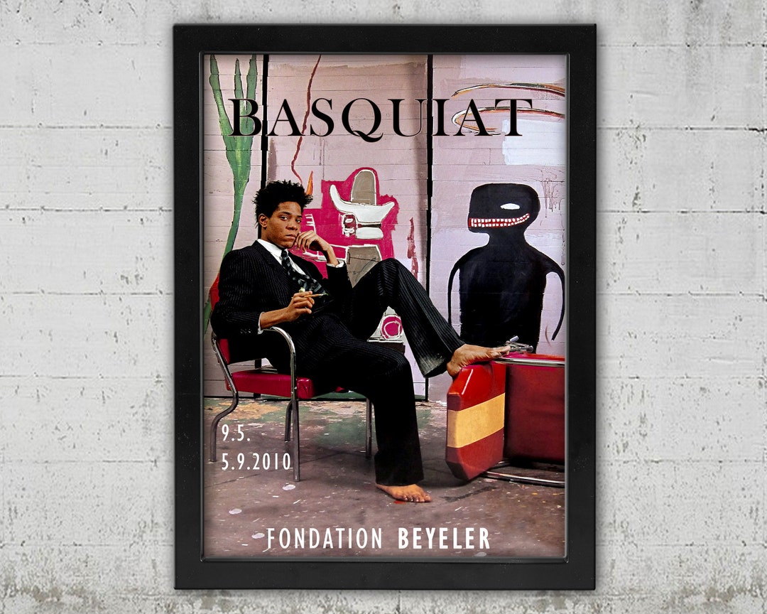 Jean Michel Basquiat Exhibition Framed Canvas, Armani Suits and Bare ...