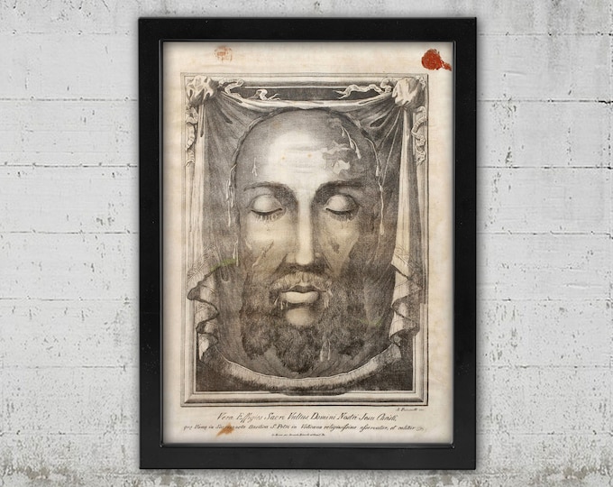 Holy Face of Jesus Devotion of Sr. Mary of St. Peter Large Laminated ...