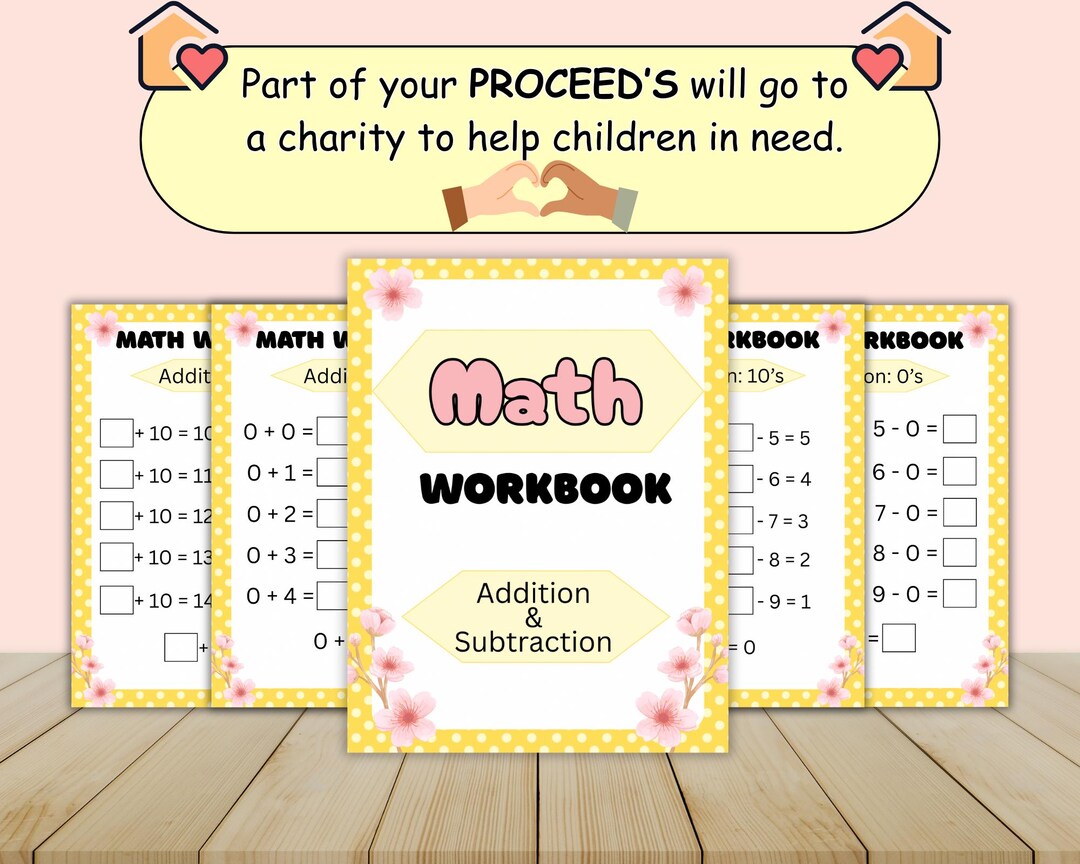 Flower Math Workbook: Addition & Subtraction 0-10 Printable Math ...