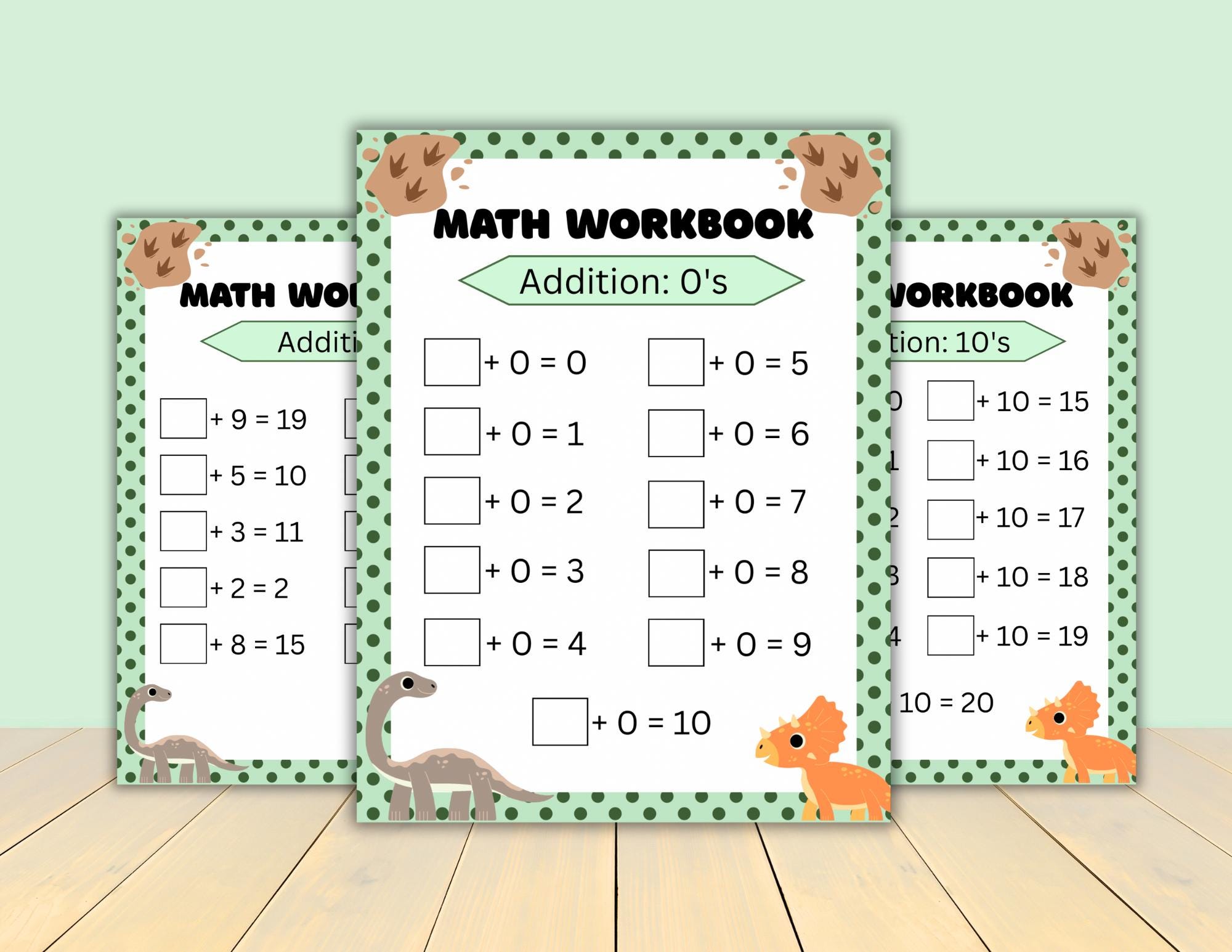 Kids Math Workbook: Addition/subtraction From 0-10. School Worksheets ...