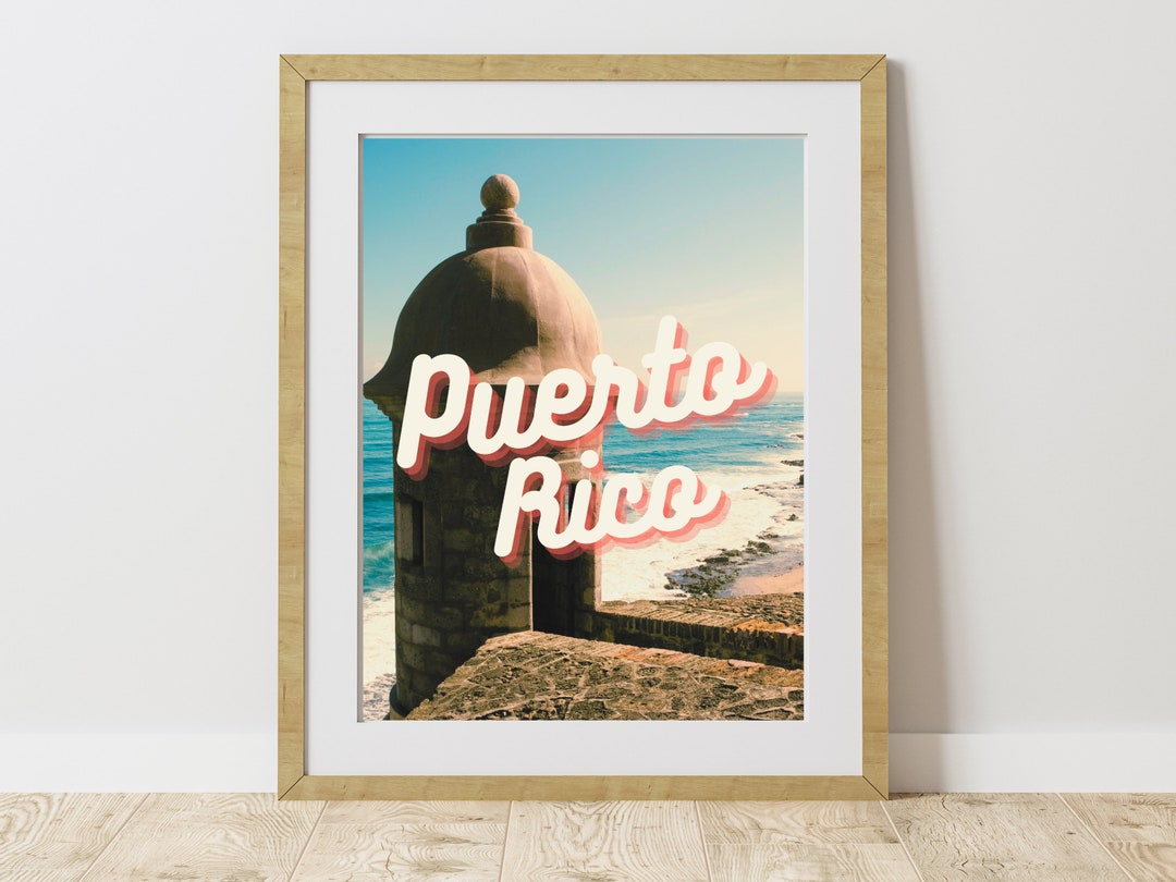 Puerto Rico Art | Typography Poster | Trendy Wall Art | Puerto Rico ...