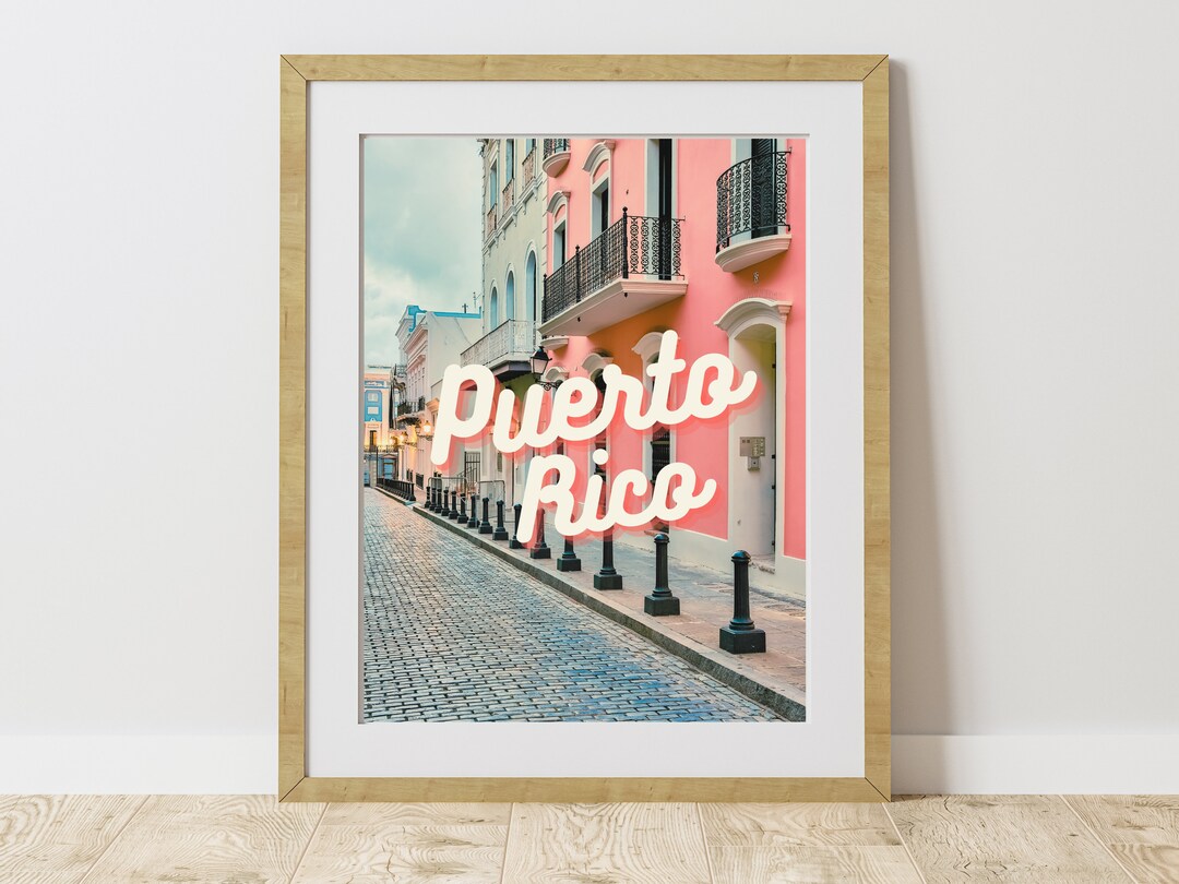 Puerto Rico Art | Typography Poster | Trendy Wall Art | Puerto Rico ...
