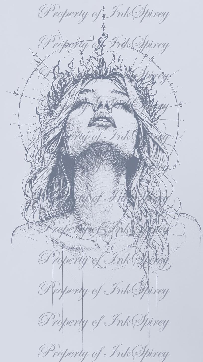 Mala's Heir Tattoo Design - Etsy