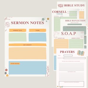 Faith Based Bible Study With Prayer & Reflection Sections - Etsy
