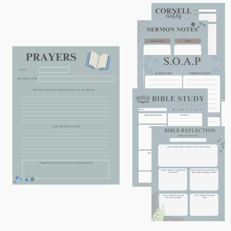 Digital Bible Study Tools | Printable Bible Templates | Bible Summary ...